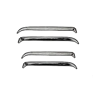 Auto Ventshade [AVS] Ventshade / Rain Guards | Stainless Steel Finish, 2 pc | 12059 | Fits Most 1973 - 1991 GM Full Size Trucks and SUV's