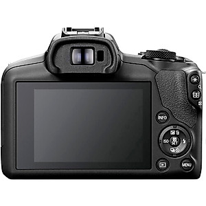 Canon EOS R100 Mirrorless Camera with 18-45mm Lens + Lens Filters + CASE + Accessory Bundle (Renewed)
