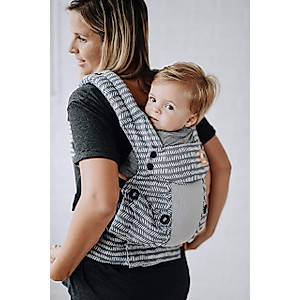 Baby Tula Coast Explore Mesh Baby Carrier 7 – 45 lb, Adjustable Newborn to Toddler Carrier, Multiple Ergonomic Positions Front and Back, Breathable – Coast Beyond, Light Blue with Light Gray Mesh