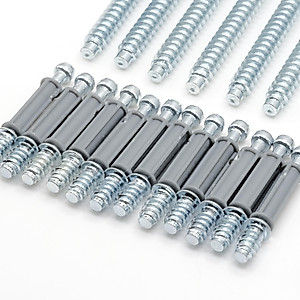ReplacementScrews Hardware Kit Compatible with IKEA KALLAX 1 x 4 Shelf Units - All Screws (104321) Dowels (118331) & Metal Cams