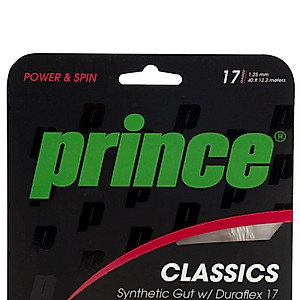 Prince Synthetic Gut with Duraflex 17g White Tennis String