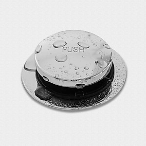 CalcMetal Tip-Toe Bathtub Drain Stopper, Fits 1-1/2 Inch or 1-3/8 Inch,Easy to Install, Plated Chrome