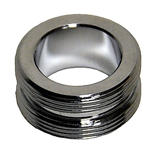 DANCO Easy-to-Install, Reduced-Lead Male/Male Faucet Aerator Adapter, Chrome, 55/64-Inch (27M) x 55/64-Inch (27M), 1-Pack (10525)