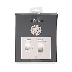 Red Rover Kid Muslin Changing Pad Cover – 16” x 32” - 100% Cotton – Machine Washable – Standard Size - Stitched Holes for Safety Straps – Lightweight & Breathable – Unisex (Party Time)