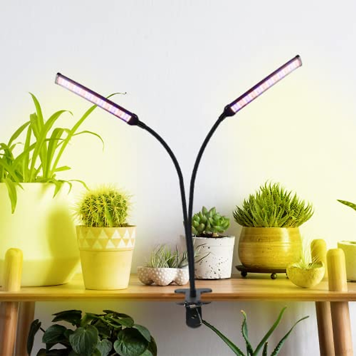 GHodec LED Grow Light,138LEDs Plant Light for Indoor Plants,Clip Plant Growing Lamp with Full Spectrum 3 Light Modes,5-Level Dimmable,Upgrade Timer 4/8/12/18 Hrs