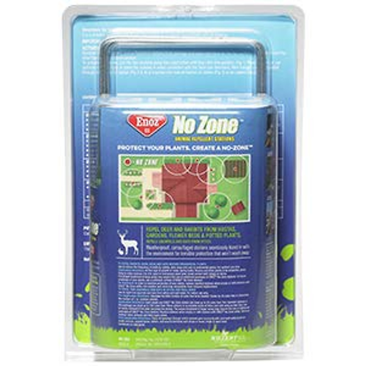 Enoz Zone Animal Repellent Stations 6 Count, 6 Oz, White