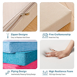 FRZVXCW Custom Bench Cushions for Indoor/Outdoor Furniture, Non Slip Window Seat Cushions Indoor, 70D High-Resilience Foam, Bench Seat Cushion 100+ Colors, Outdoor Bench Cushion Optional Waterproof