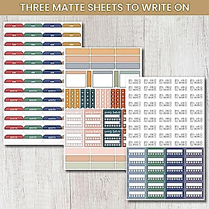 bloom daily planners Household Chores Planner Stickers -Essential Variety Pack for Home Productivity - To-Dos, Errands, Seasonal Tasks - 8 Sheets / 736 Stickers - Illustrated Icons & Quotes for Planning & Organization