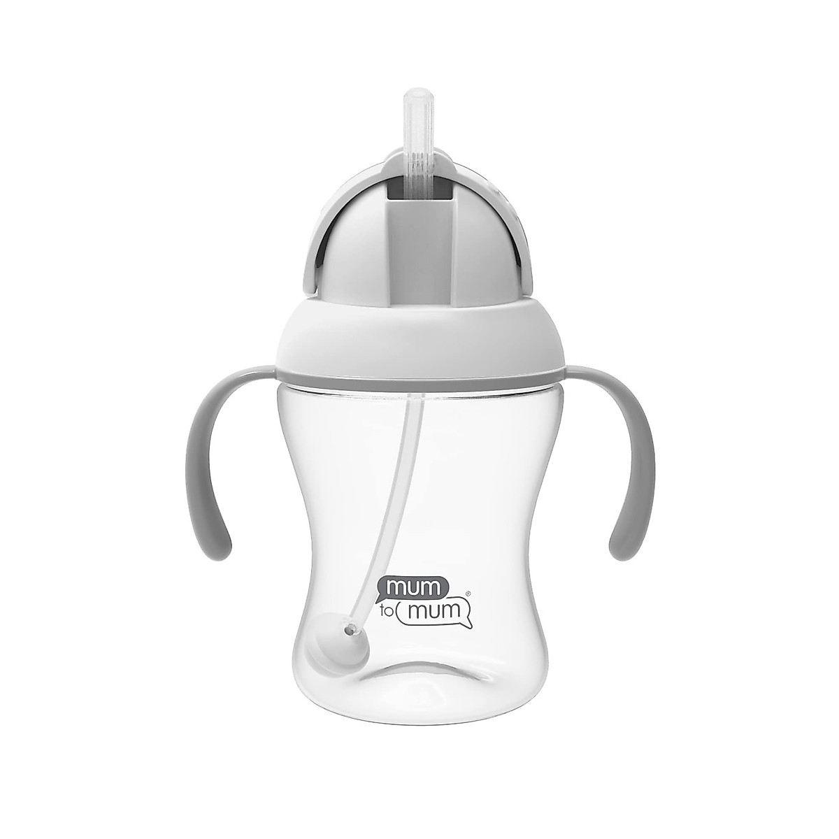 mum to mum Leak-proof Easy-drinking Space Robot Straw Cups 8oz for 6+ months, 2 Pack, MM203A