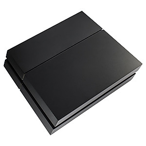 eXtremeRate Solid Matte Black HDD Bay Hard Drive Cover Shell, Replacement Top Case Faceplate Compatible with ps4 Console - Console NOT Included