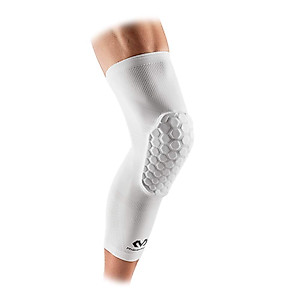 McDavid Elite Knee Compression Sleeves: Padded Compression Leg Sleeves – Elastic Knit – for Basketball, Football, Volleyball, Weightlifting and More – Pair of Sleeves