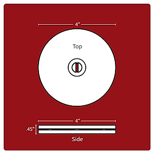 TROOPS BBQ 4” Lazy Susan Turntable Organizer for Table, Kitchen Countertop, Pantry, Cabinet, Spices, Makeup, TV, Rotating Swivel Base Clear Acrylic Plates, 20-lb Load Capacity, 1-Pack