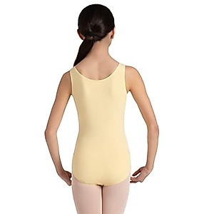 Capezio Girls' Big Classic High Tank Leotard, Butter, Medium