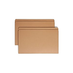 Smead File Folder, Reinforced Straight-Cut Tab, Legal Size, Kraft, 100 Per Box (15710)
