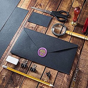 YIPLED Sealing Wax Kit, 728 Pcs Wax Seal Stamp Kit with 24 Color Wax Seal Beads, 2 Pens, Wax Seal Warmer, Wax Stamp Spoon and Candles for Gift & Envelope Sealing, Wedding Invitation