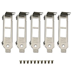 BestParts 5pcs Generic Low Profile Brackets for Intel X540-T2 X550-T2 with Screws