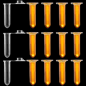 Ackers Science 250Pcs 2.0ml Polypropylene Graduated Microcentrifuge Tubes with Snap Cap,Natural