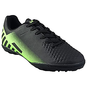 Vizari Santos Adult Men Women Turf Soccer Shoes for Indoor and Outdoor Artificial Turf Surfaces (Black Green, us_Footwear_Size_System, Adult, Men, Numeric, Medium, Numeric_8_Point_5)