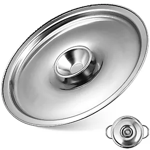 Cabilock 5.5in/14cm Universal Lid for Pans Pots Cover Seasoning Pot Cover Replacement Accessories Frying Pan Cover and Cast Iron Skillet Lid Cover
