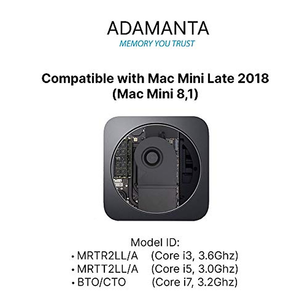 Factory Original 16GB (2x8GB) Memory Upgrade for 2020 & 2019 Apple iMac 27" w/Retina 5K Display & 2018 Apple Mac Mini DDR4 2666Mhz PC4-21300 SODIMM 1Rx8 CL19 1.2v RAM Adamanta