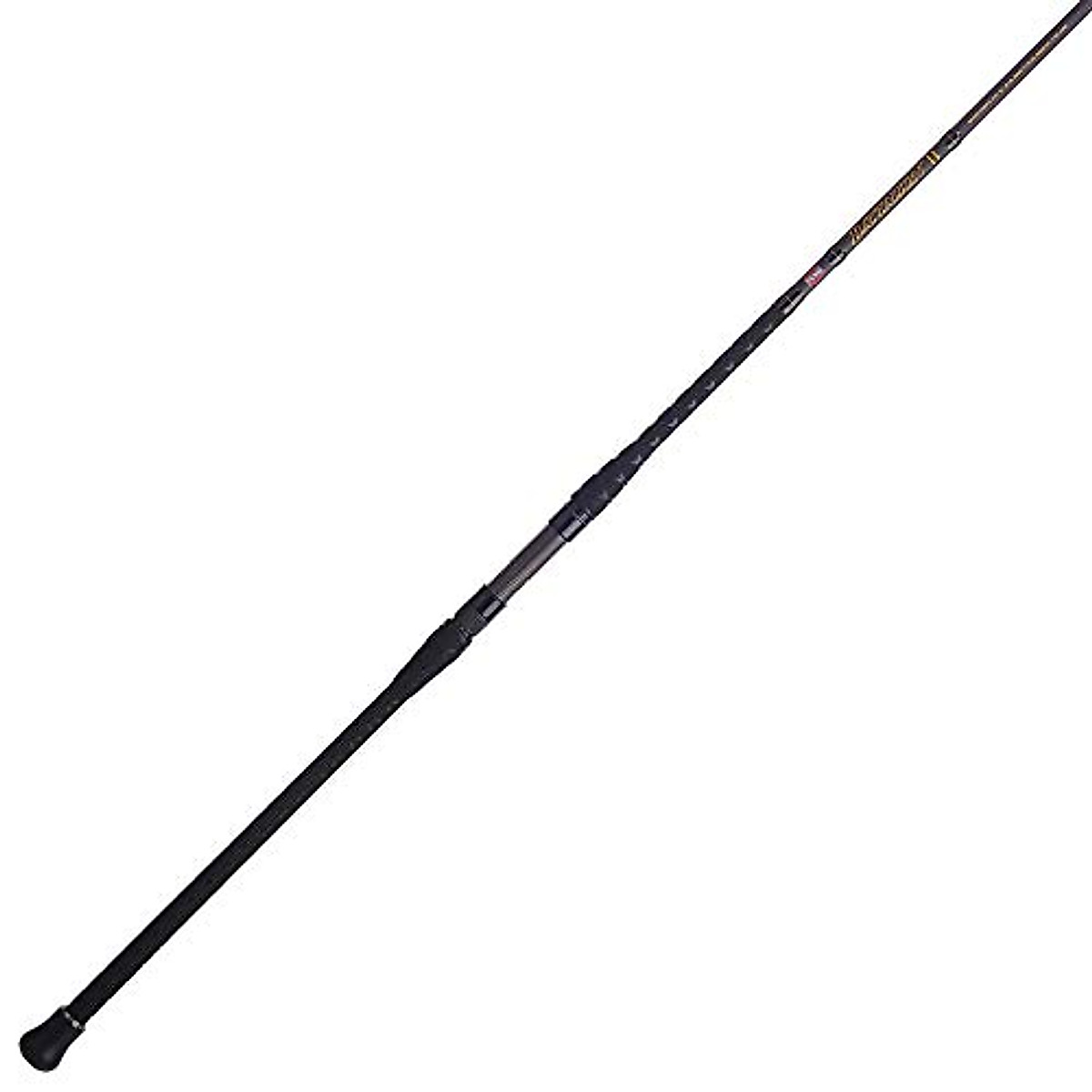 PENN Fishing Squadron III Surf Spinning Fishing Rod, Titanium/Red/Gold, 11' - Medium Heavy - 2pc (SQDSFIII1530S11)