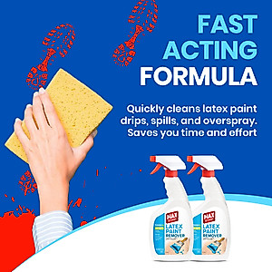 Max Strip Latex Paint Remover 22oz | Fast-Acting Water-Based Formula | Safely Removes Latex, Acrylic | For Wood, Metal, Concrete & Multiple Surfaces | Ideal for Drips, Spills & Overspray