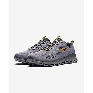 Skechers mens Skechers Men's Glide Step Fasten Up Lace-up Sneaker Oxford, Grey, 9.5 US