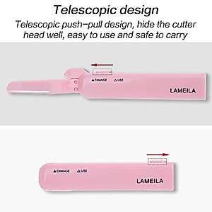 Eyebrow Razor Facial Body Hair Trimmer 3-pack Japan Shaper Non-Slip Handle for Both Men and Women Makeup Tool Kit…