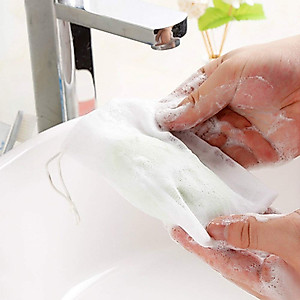 ELANE 10 Pcs Soap Mesh bag,Soap Exfoliating Bag Soap Saver Bag,Mesh Soap Bags for Soap Bars