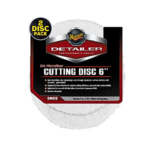 Meguiar's DMC6 DA 6" Microfiber Cutting Disc, 2 Pack