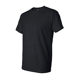 Gildan Mens DryBlend 50 Cotton/50 Poly T-Shirt, Large, Black