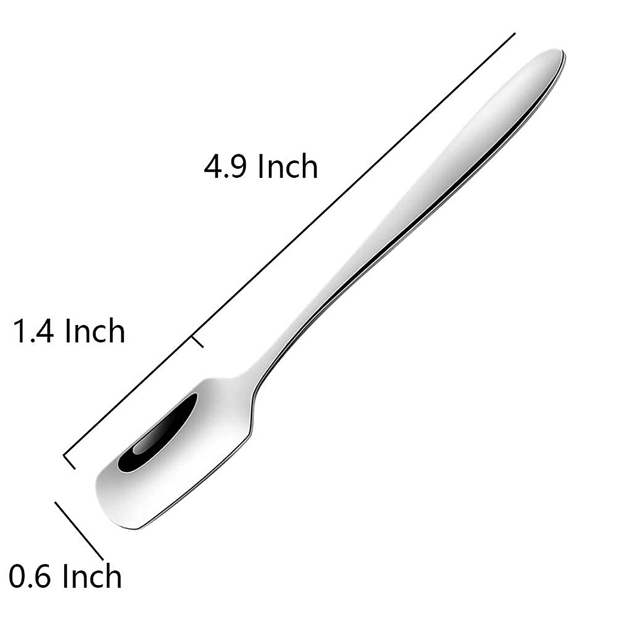 Mini Stirring Spoons, Stainless Steel Espresso Spoons, 4.9 Inch Coffee Spoons, for Desserts, Ice Cream, Tea,Coffee, Milk, Sugar