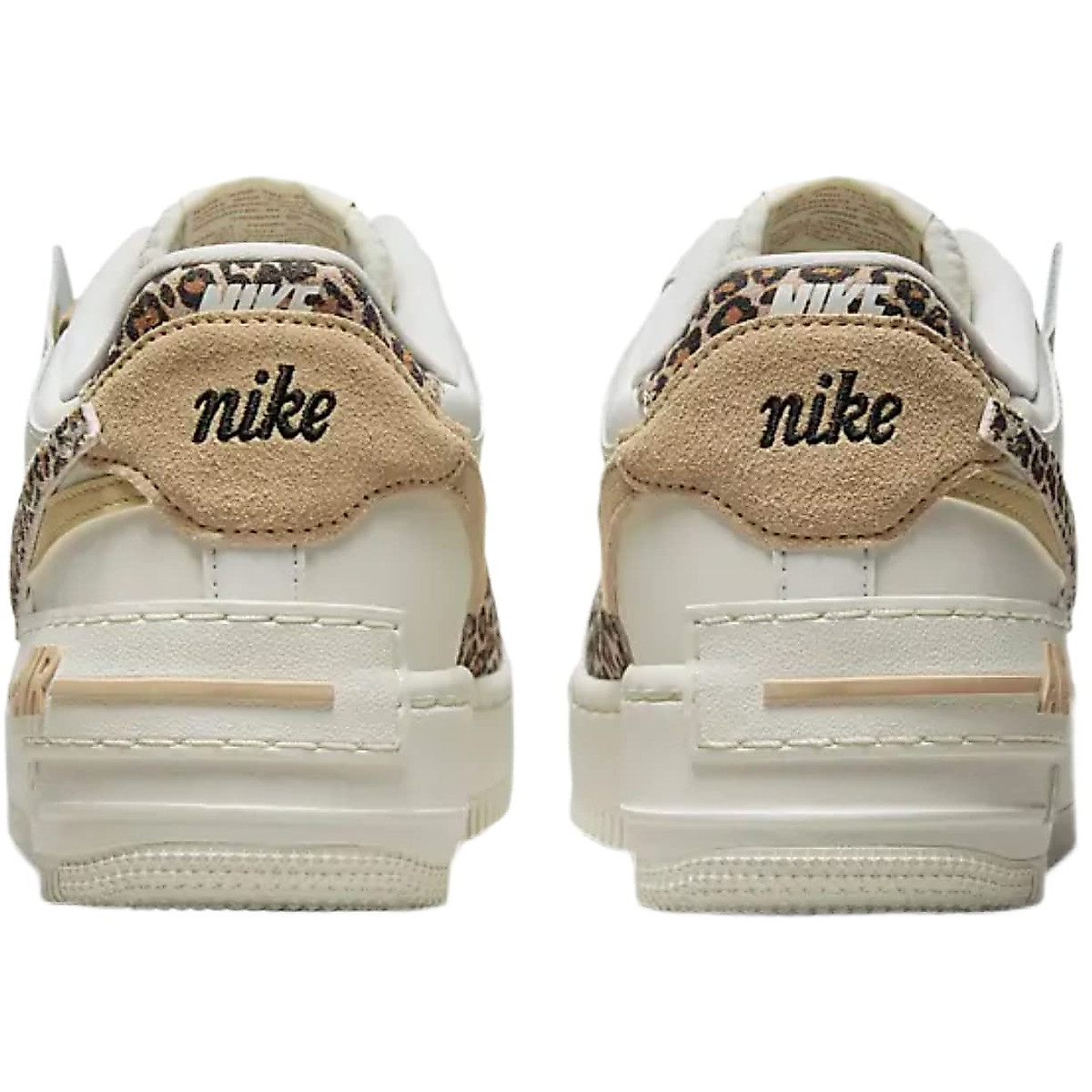 Nike Women's Air Force 1 shoe, Sail/Multi-color-sesame-black, 7.5