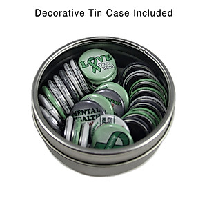 Mental Health Awareness Mini Magnets. (1" Magnets, 30 Piece Set)