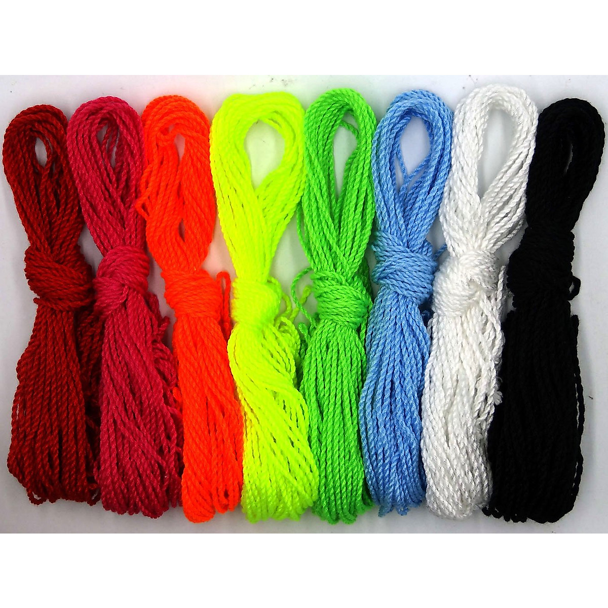 PENTA ANGEL 80 Yoyo String (10 Each - Florescent Lime Green, Yellow, Orange，Blue,Rose,Red,Black and White)