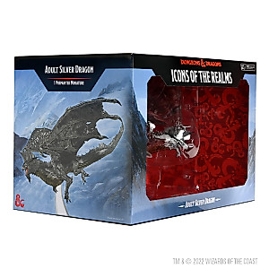 WizKids D&D Icons of The Realms: Adult Silver Dragon