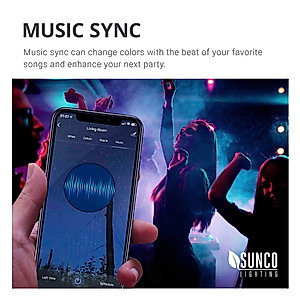 Sunco PAR38 Alexa Compatible Smart LED Bulbs, WiFi Color Changing Outdoor Flood Light, 13W, RGB Tunable White CCT, Dimmable, with Amazon Alexa & Google Assistant, No Hub Required 2 Pack