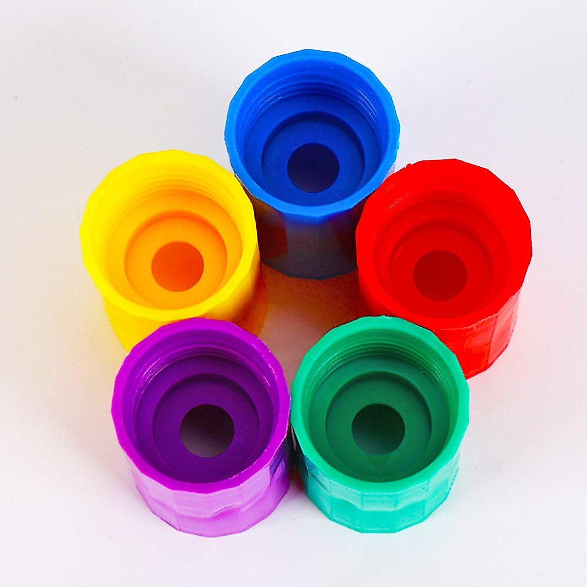 Tornado Bottle Connectors Cyclone, Plastic Tornado Connector Vortex Bottle Connectors for Students Scientific Experiment and Test (5 Pcs)