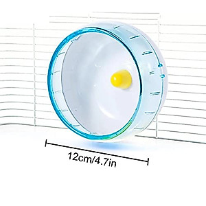 MGWYE Hamster Wheel Non-Slip Silent Running Exercise Wheel Toys for Gerbil Chinchilla Small Pet Cage Accessories (Color : Blue)