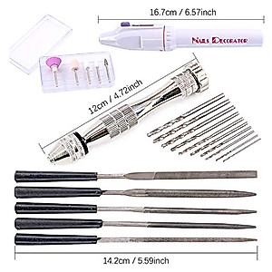 Keadic 87Pcs Modeler Basic Tools Craft Set Gundam Model Tools Kit with Plastic Box and Waterproof Bag for Gundam Car Model Building