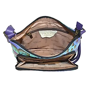 Anna by Anuschka Handpaint LR CBDY Org-8238-PKG, Peacock Garden