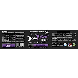 Joint Repair Advanced Hip & Joint Health Supplement for Dogs. Naturally Relieves Arthritis, Pain & Inflammation. Extra Strength Soft Chew Treats with Glucosamine, Chondroitin & MSM Improve Mobility
