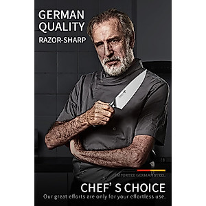 MAD SHARK Chef Knife, 8 Inch Kitchen Knife Razor Sharp Professional Chef’s Knife, Ergonomic Well Balanced Cooking Knife with Gift Box