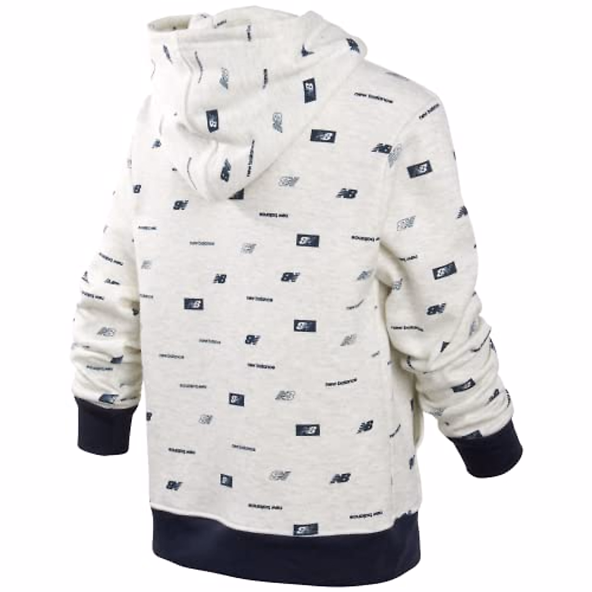 New Balance Boys' Sweatsuit Set - 2 Piece Fleece Pullover Hoodie Sweatshirt and Sweatpants (2T-20), Size 8, Oatmeal