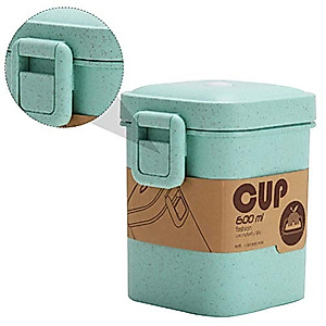 DOITOOL Insulated Food Jar Soup Lunch Container Bento Box Vacuum Thermal Microwavable Food Storage Container Flask 600ml