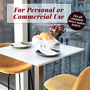 Prestee 200 Disposable Paper Hand Towels That Feel Like Linen Napkins - White, Disposable Guest Towels, Wedding Napkins, Paper Napkins, Disposable Napkins for Guest Bathroom, Parties, Dinners, Events