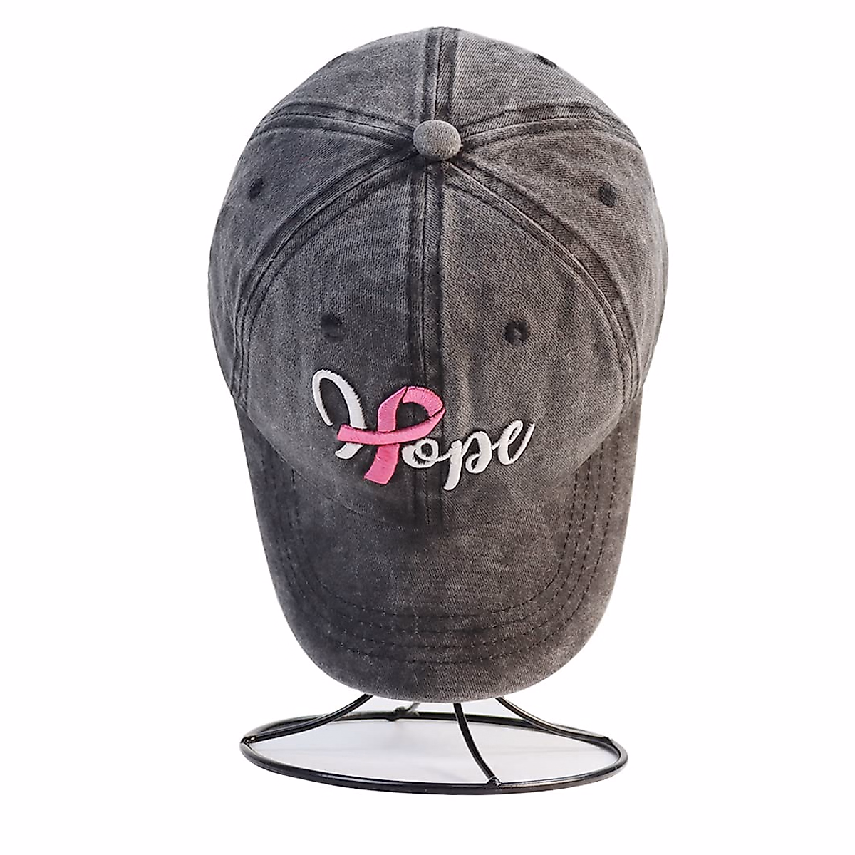 Fight Cancer Inspirational Gifts for Women, Breast Cancer Awareness Decorations Hope Hats, Pink Ribbons Caps for Mom, Grandma, Get Well Soon Gifts Adjustable Cotton Embroidered Baseball Cap