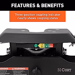 CURT 16120 A16 5th Wheel Hitch, 16,000 lbs