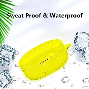 Sony WF-1000XM4 Case Cover, Soft Silicone Protective Case Skin Night Glow for Sony WF-1000XM4, Shockproof, Luminous Earbuds Case with Keychain, Glow in Dark, Wireless Charging