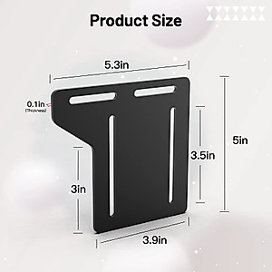 Bed Frame Brackets 2PCS Bed Rail Hardware Adapter for Headboard Heavy Duty Metal Bed Frame Extenders Attachment Brackets for Adjustable Bed Base Parts